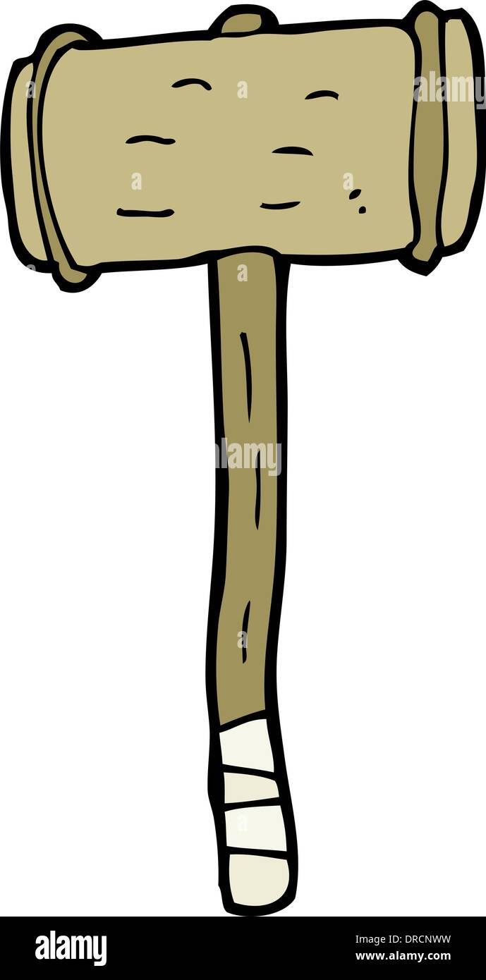 cartoon wooden hammer Stock Vector Image & Art - Alamy