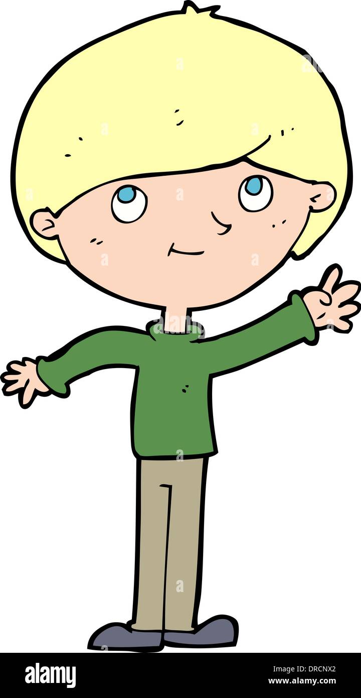cartoon happy boy Stock Vector Image & Art - Alamy