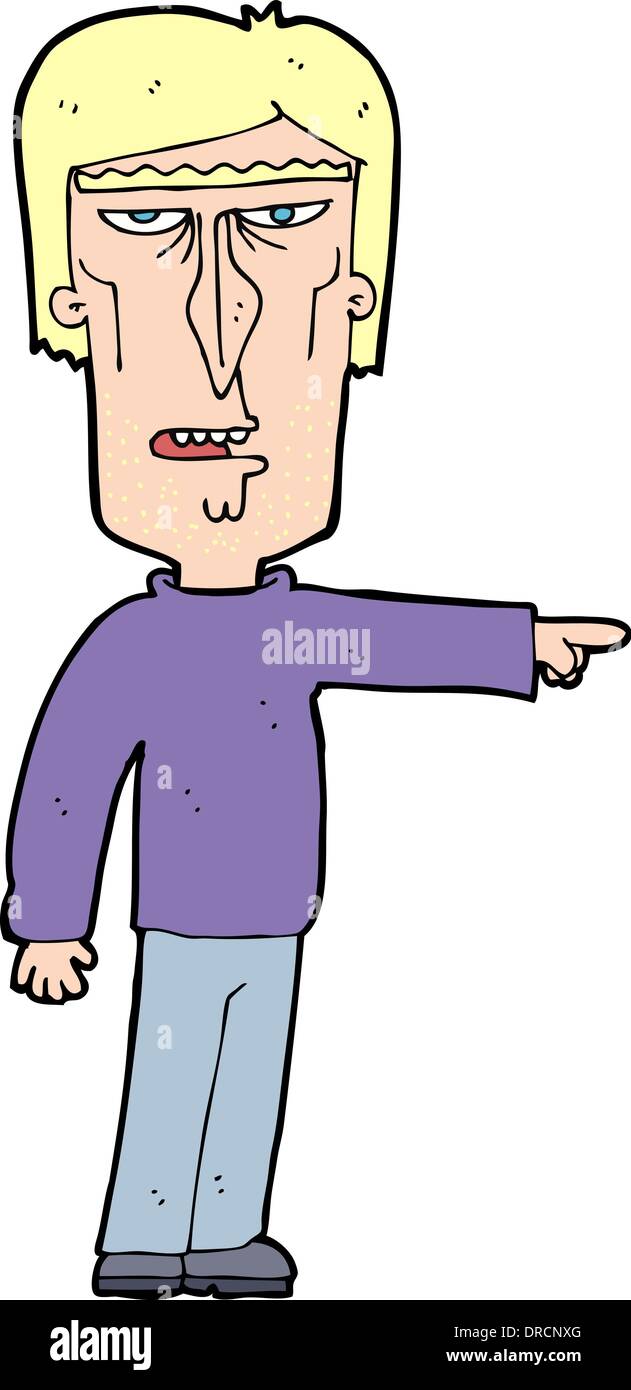 cartoon pointing man Stock Vector Image & Art - Alamy