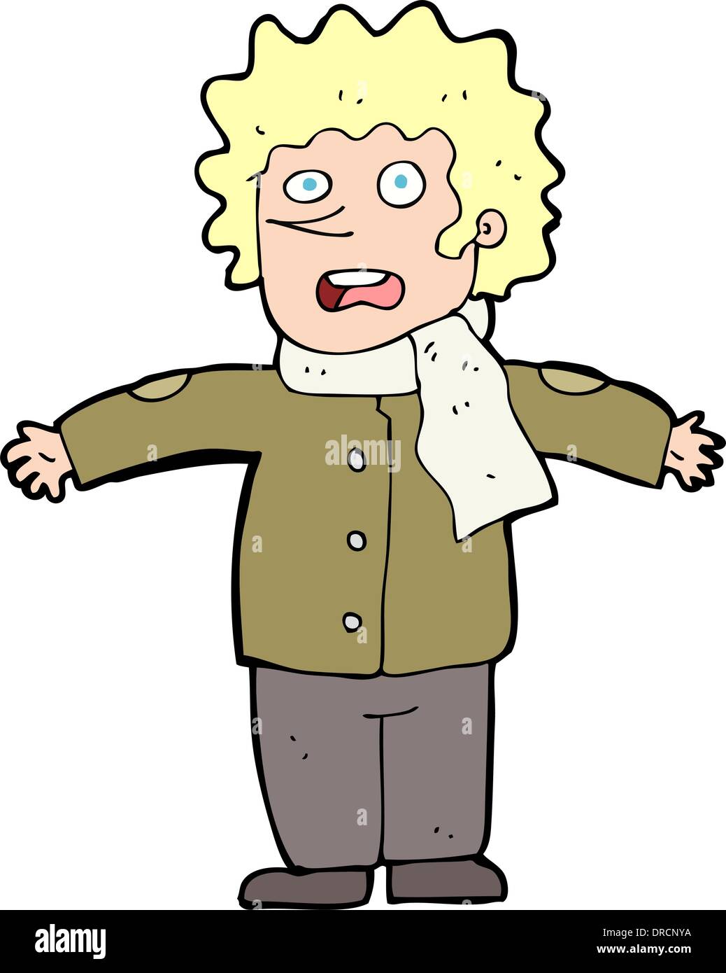 cartoon surprised man Stock Vector Image & Art - Alamy