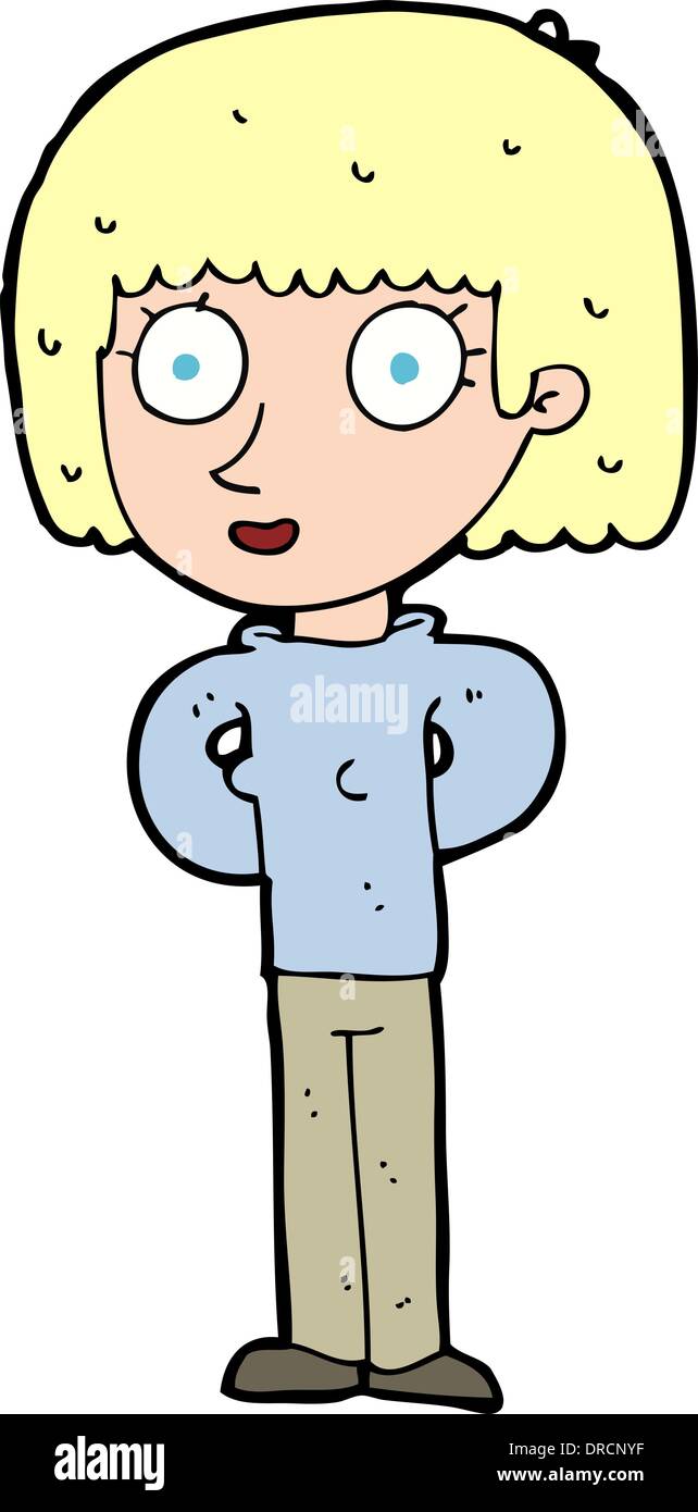 cartoon staring woman Stock Vector Image & Art - Alamy