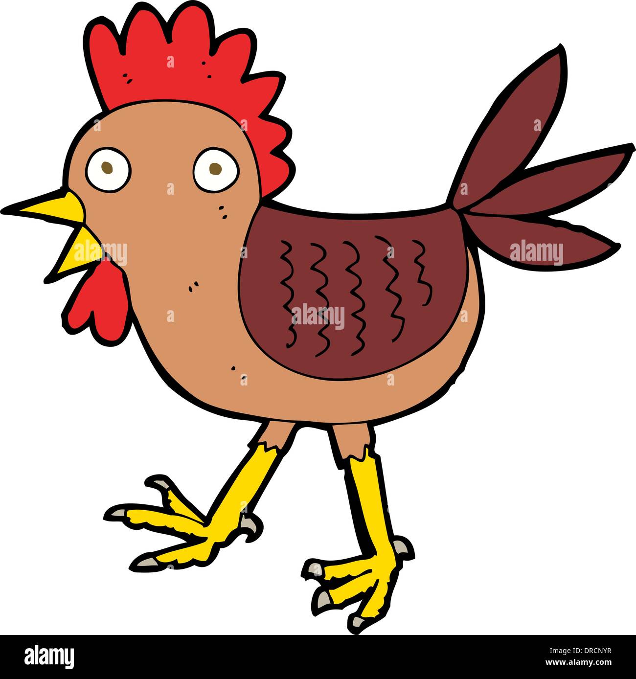 funny cartoon chicken Stock Vector Image & Art - Alamy
