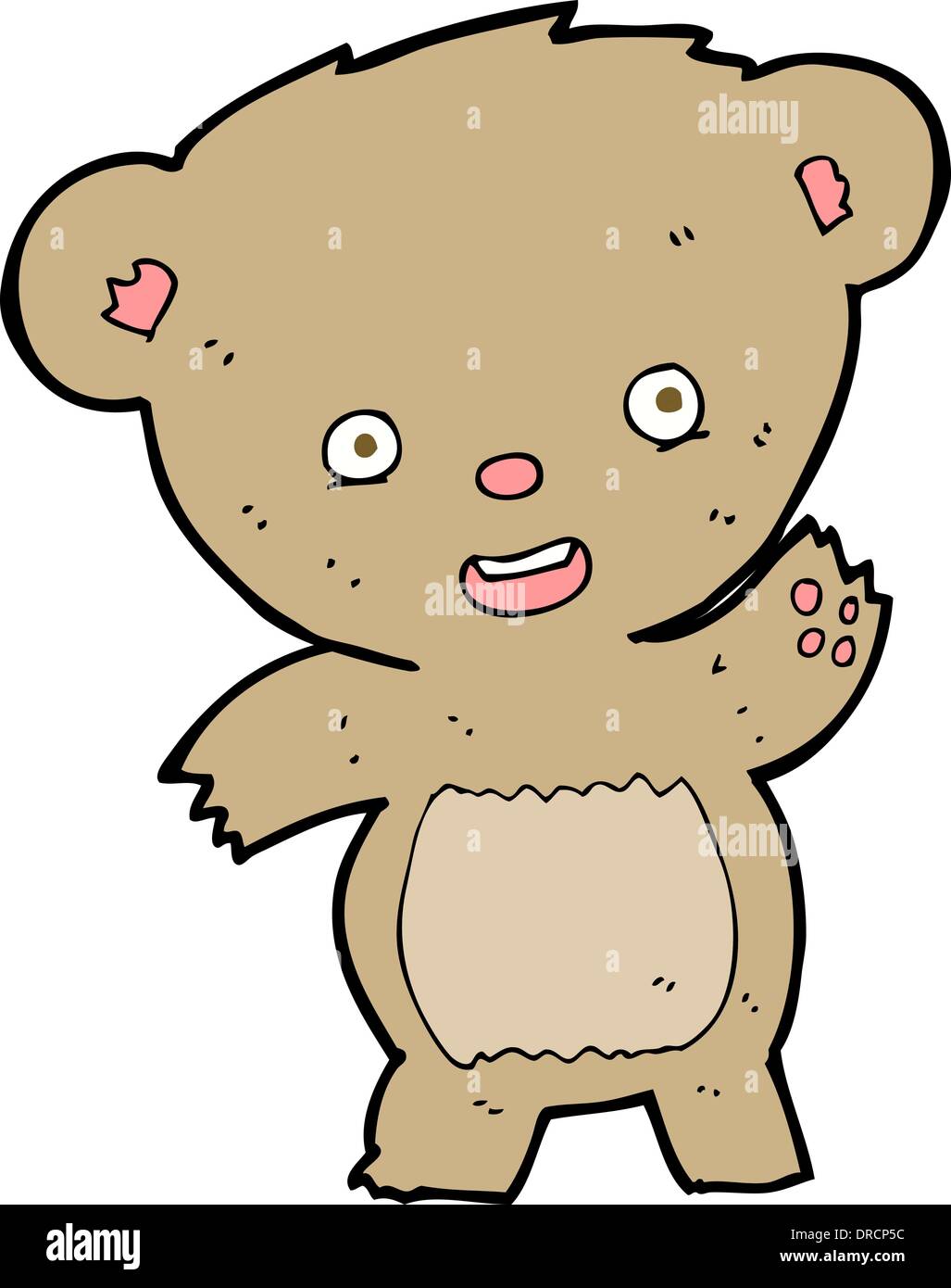 cartoon waving teddy bear Stock Vector Image & Art - Alamy