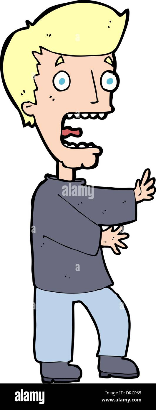 cartoon terrified man Stock Vector Image & Art - Alamy