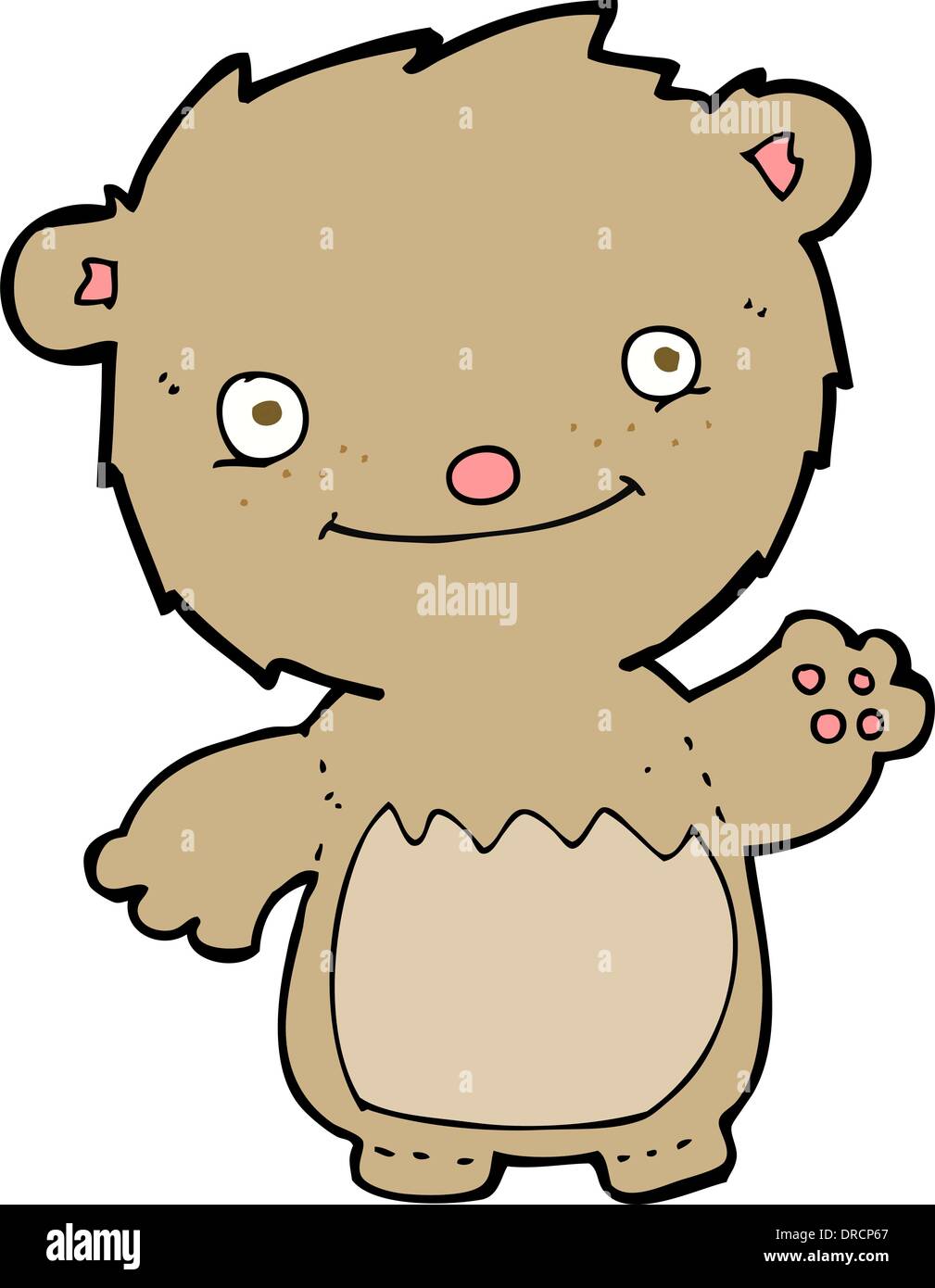 cartoon waving teddy bear Stock Vector Image & Art - Alamy