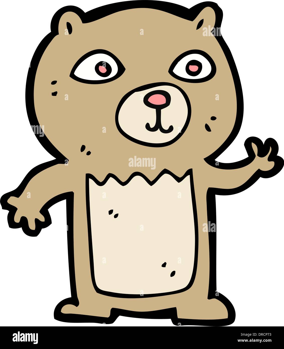 cartoon waving teddy bear Stock Vector Image & Art - Alamy