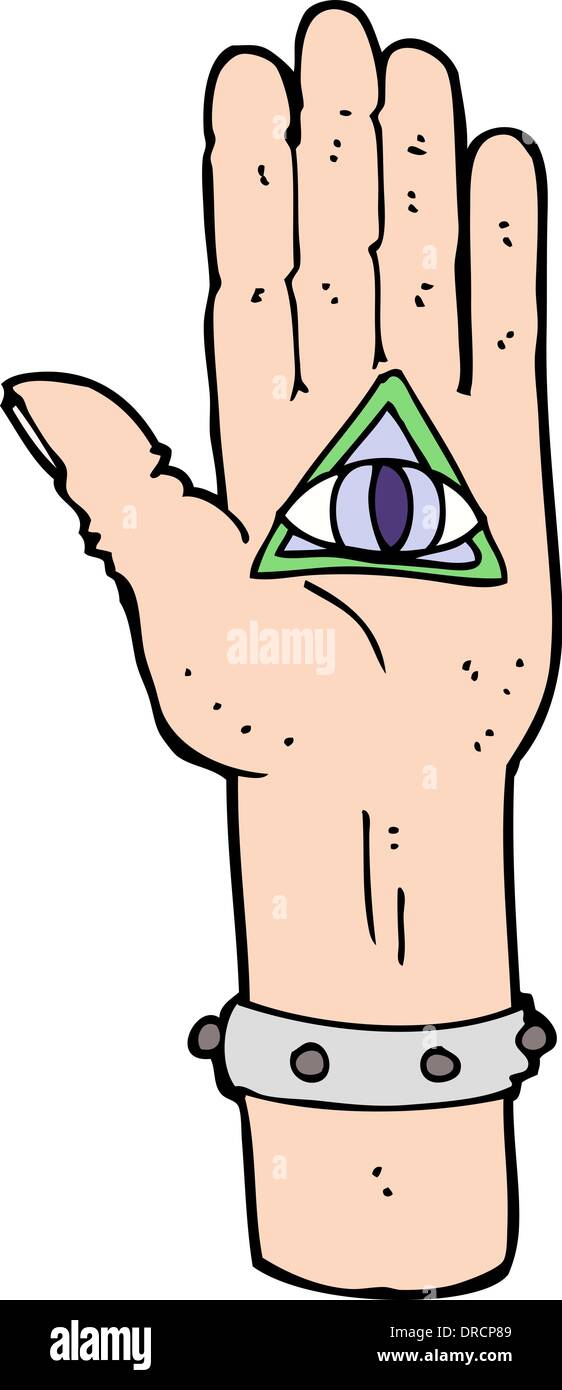 cartoon spooky hand symbol Stock Vector Image & Art - Alamy