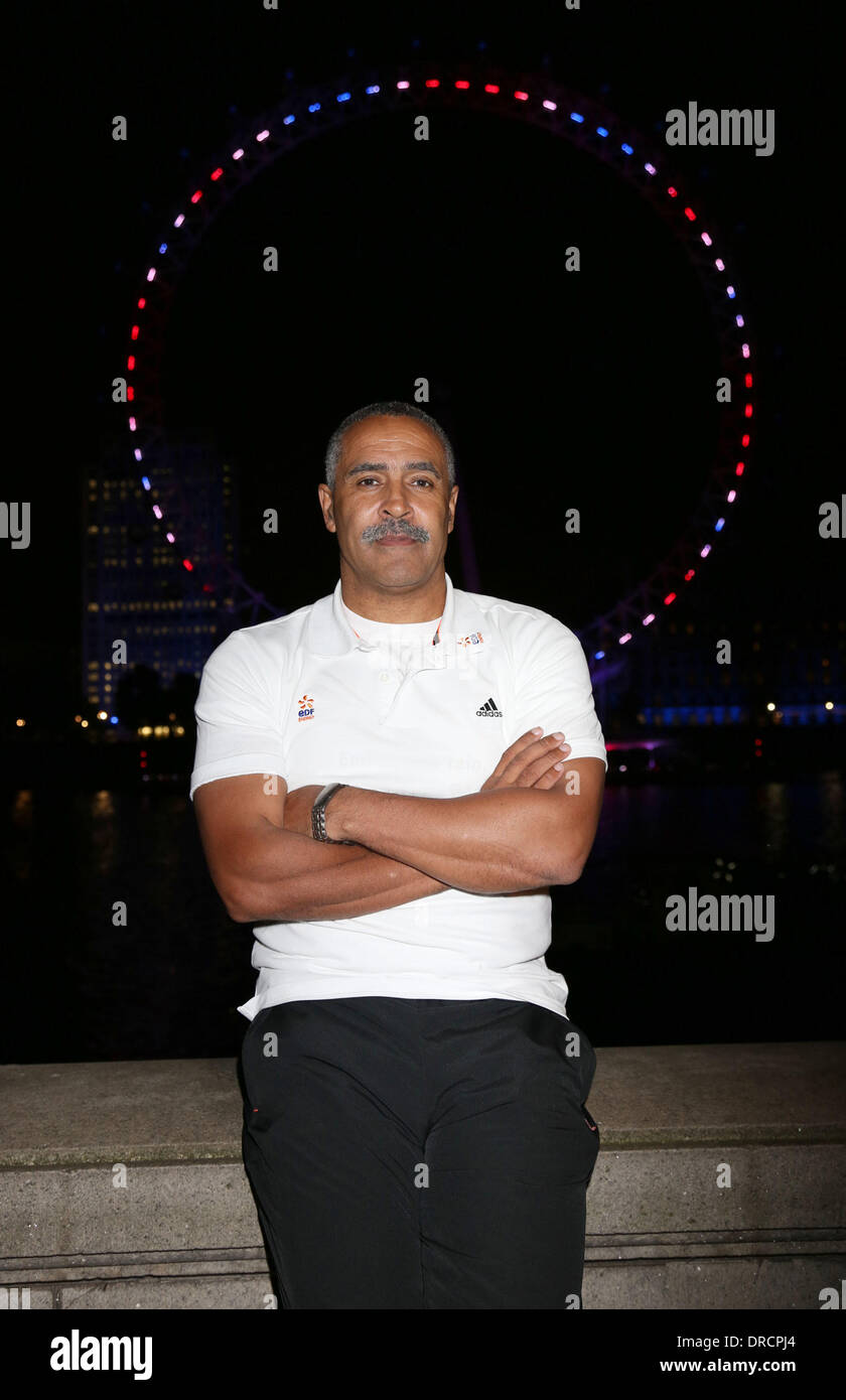 Daley Thompson poses in front of the EDF London Eye to promote the ...