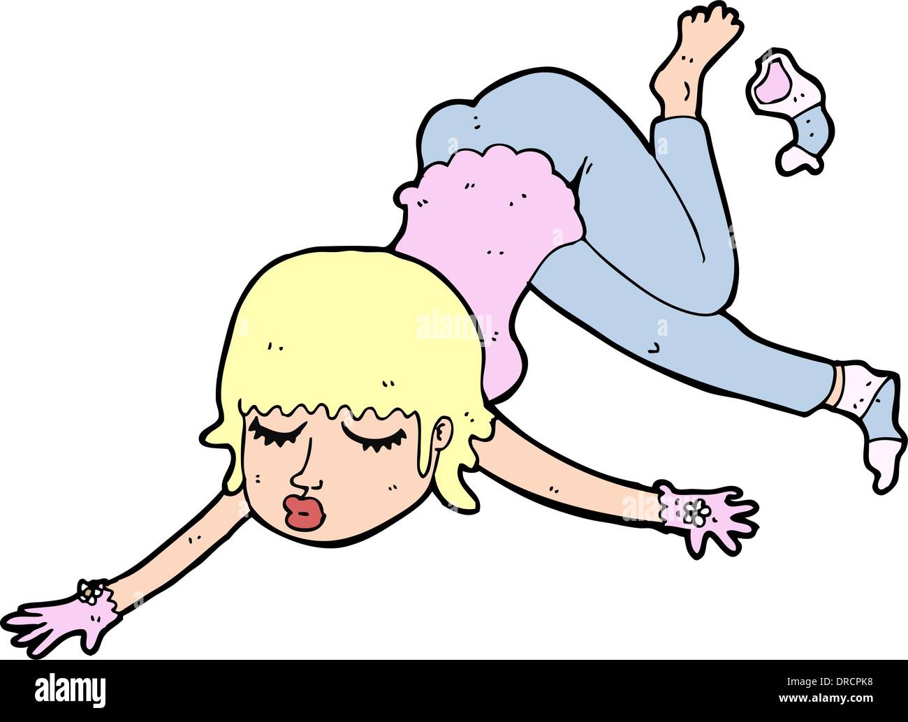 cartoon woman floating Stock Vector Image & Art - Alamy