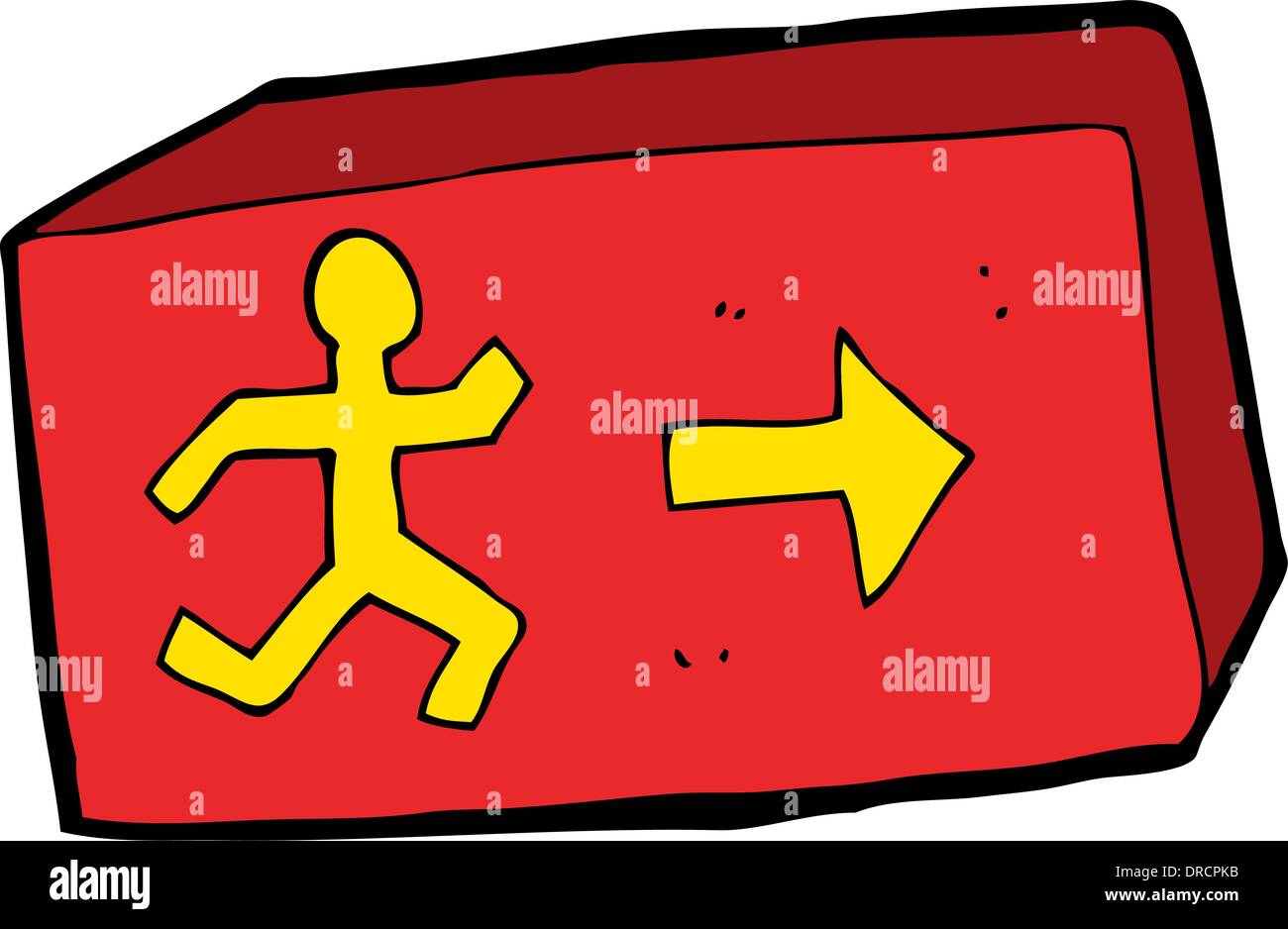 cartoon exit sign Stock Vector Image & Art - Alamy