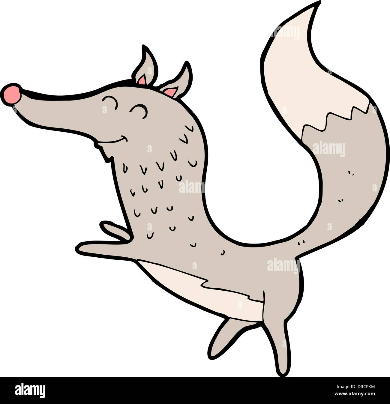 cartoon happy wolf Stock Vector Image & Art - Alamy