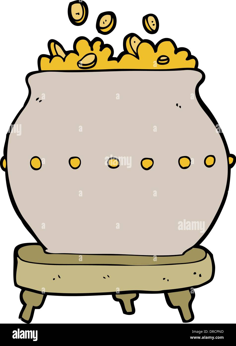 cartoon pot of gold Stock Vector Image & Art - Alamy