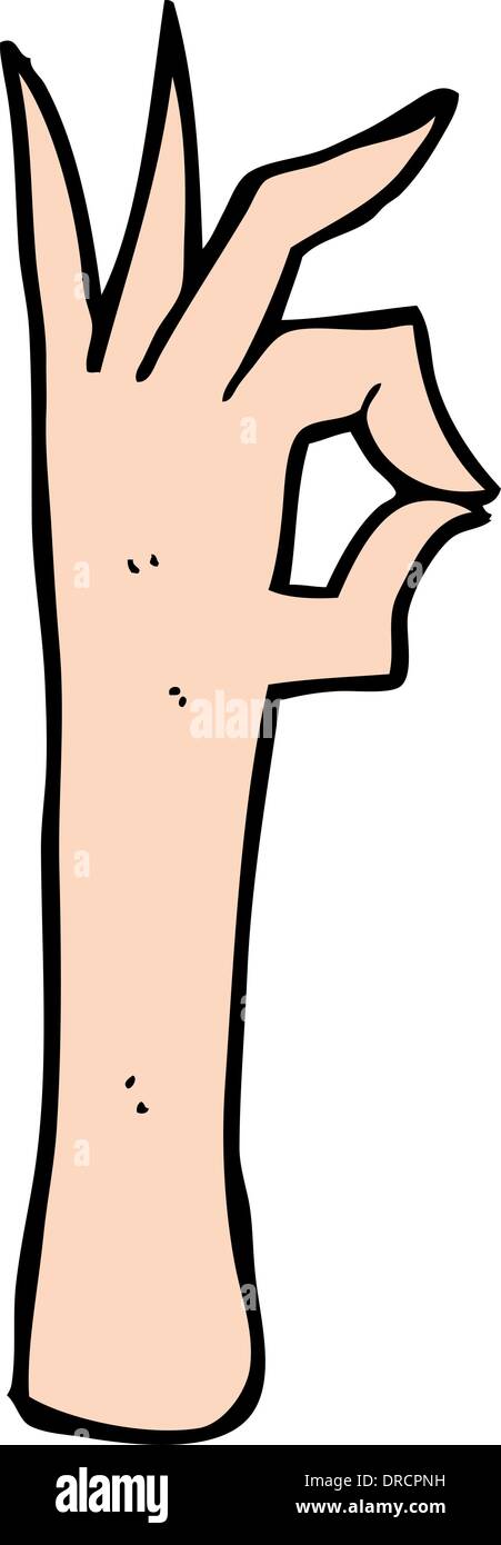 cartoon okay hand gesture Stock Vector Image & Art - Alamy