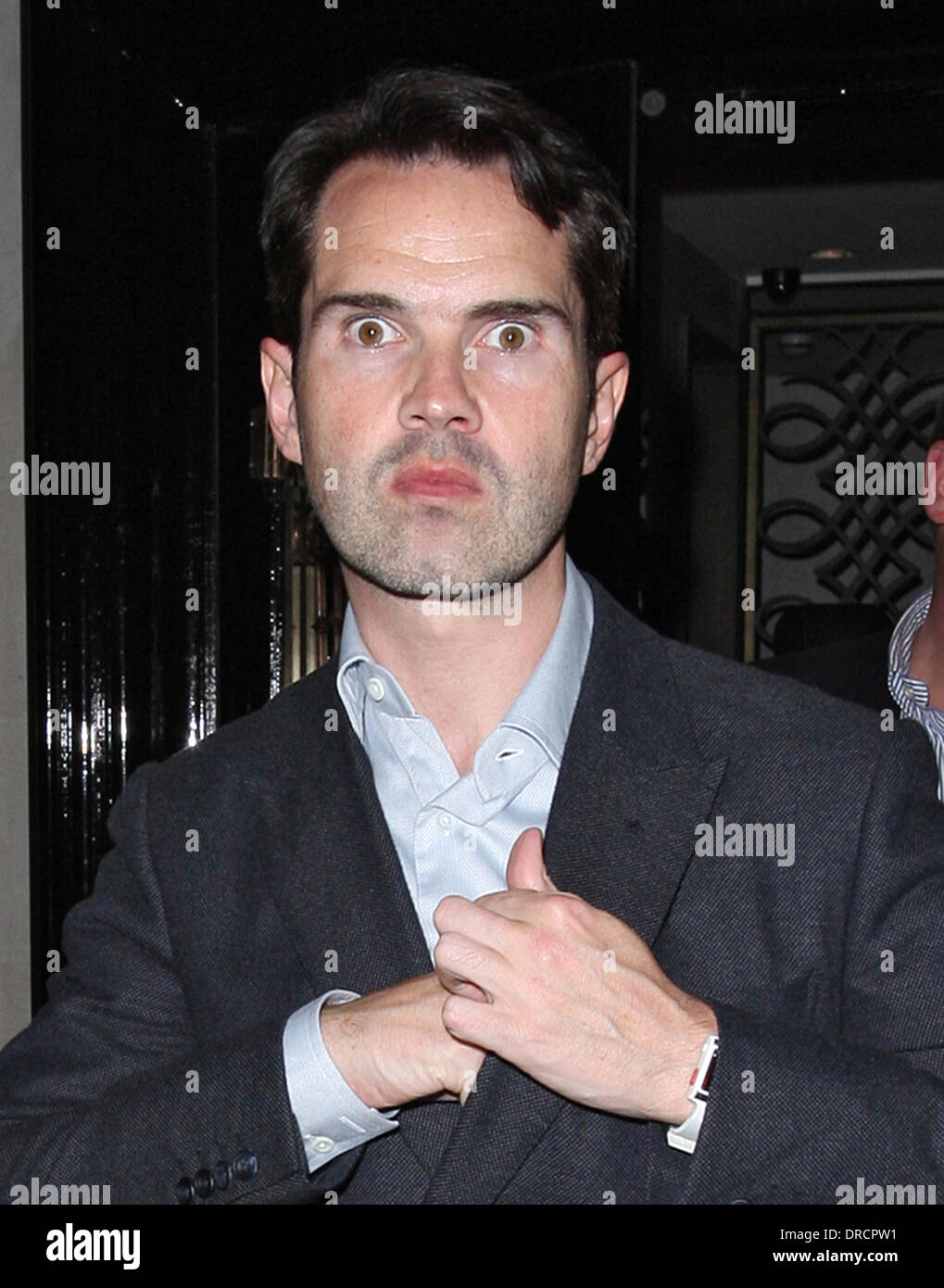Jimmy Carr leaving Scott's restaurant London, England - 19.07.12 Stock ...