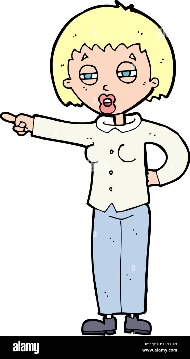 cartoon woman telling off Stock Vector Image & Art - Alamy