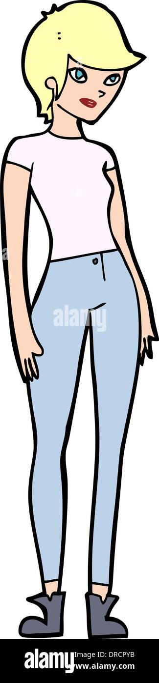 cartoon modern attractive woman Stock Vector Image & Art - Alamy