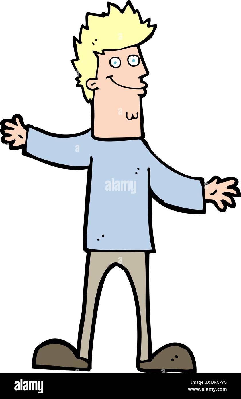 cartoon happy man Stock Vector Image & Art - Alamy