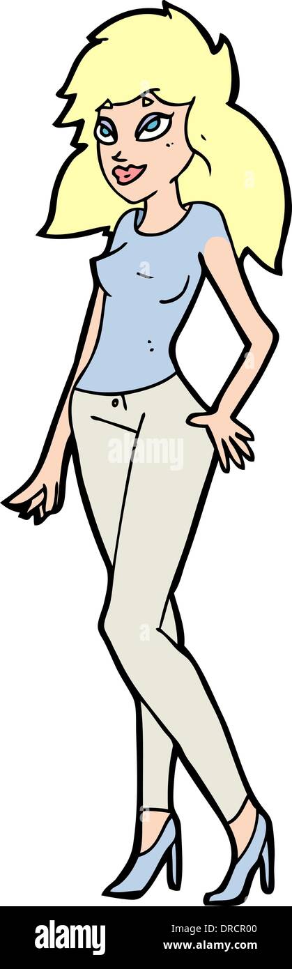 cartoon pretty woman Stock Vector Image & Art - Alamy