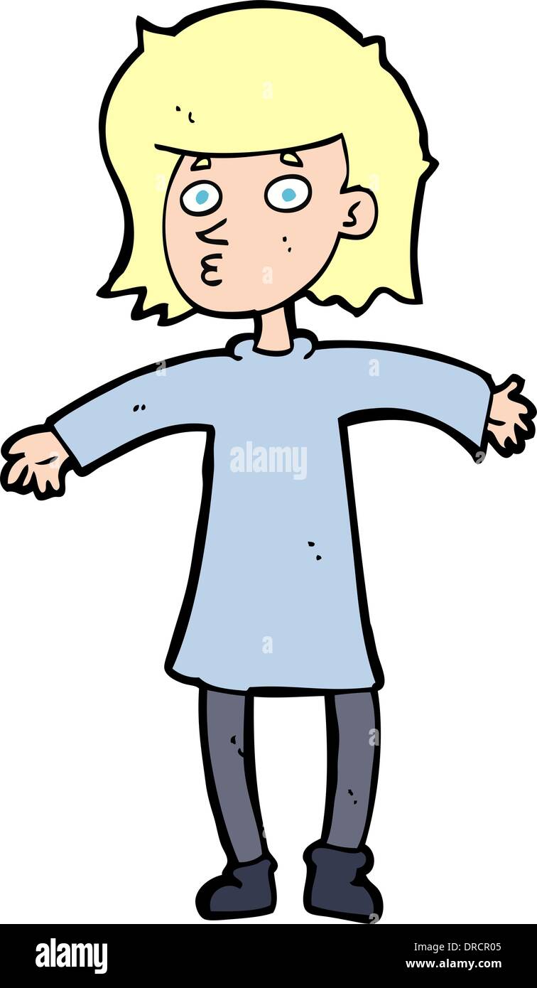 cartoon nervous woman Stock Vector Image & Art - Alamy