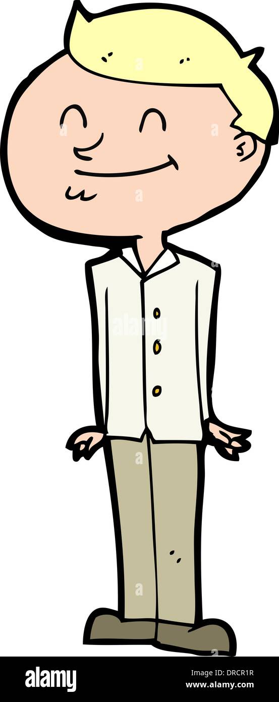 cartoon smiling man Stock Vector Image & Art - Alamy