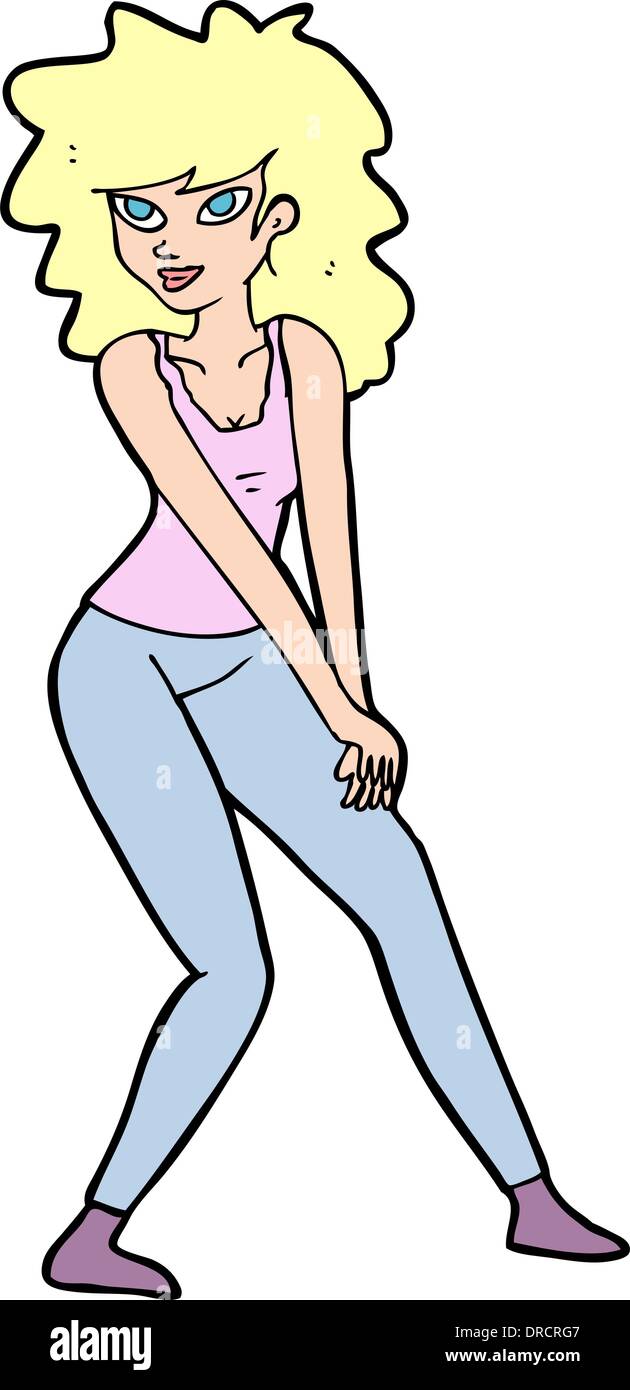 cartoon woman posing Stock Vector Image & Art - Alamy