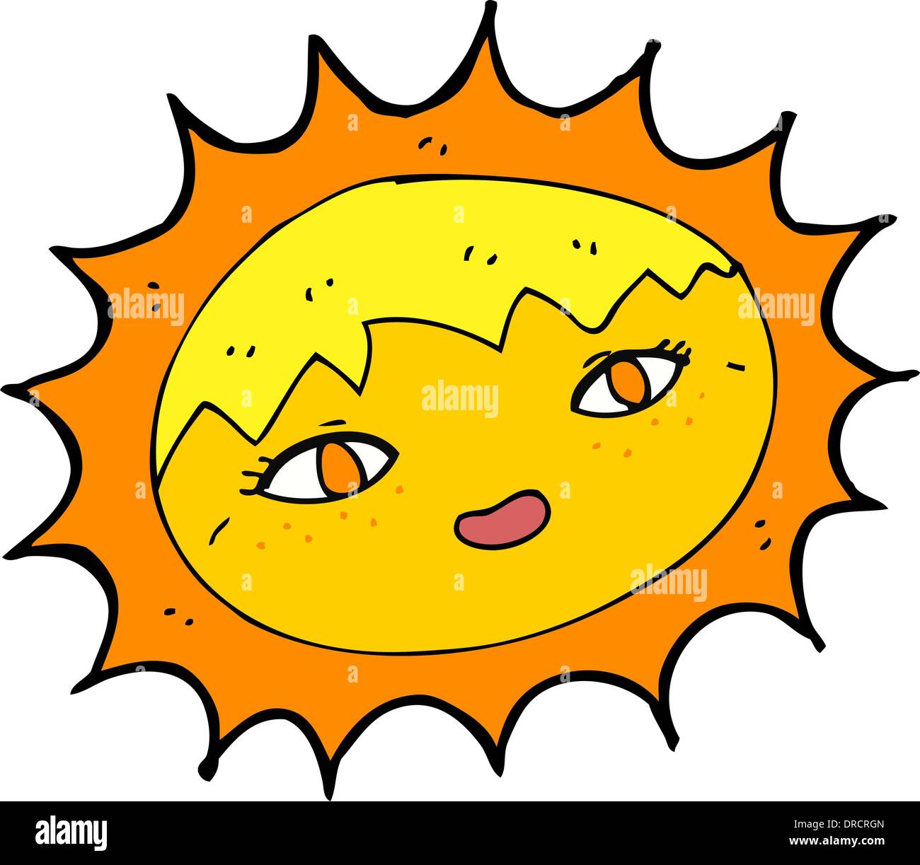 cartoon pretty sun Stock Vector Image & Art - Alamy