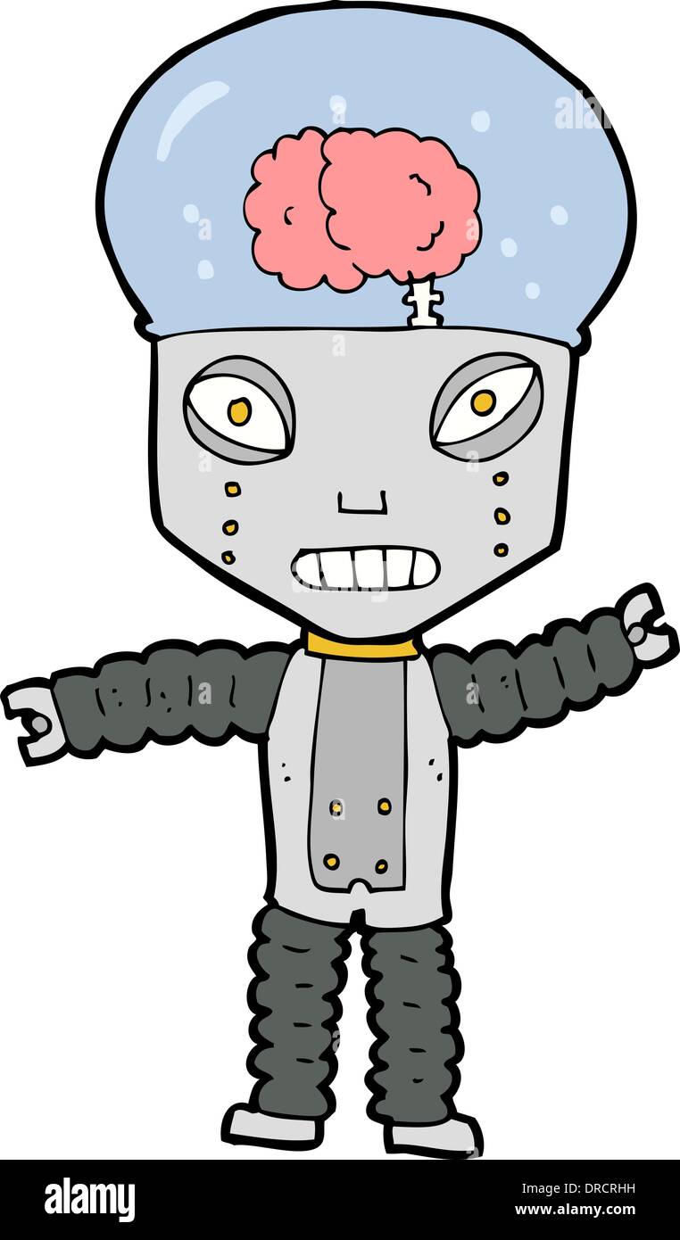 cartoon future robot Stock Vector Image & Art - Alamy