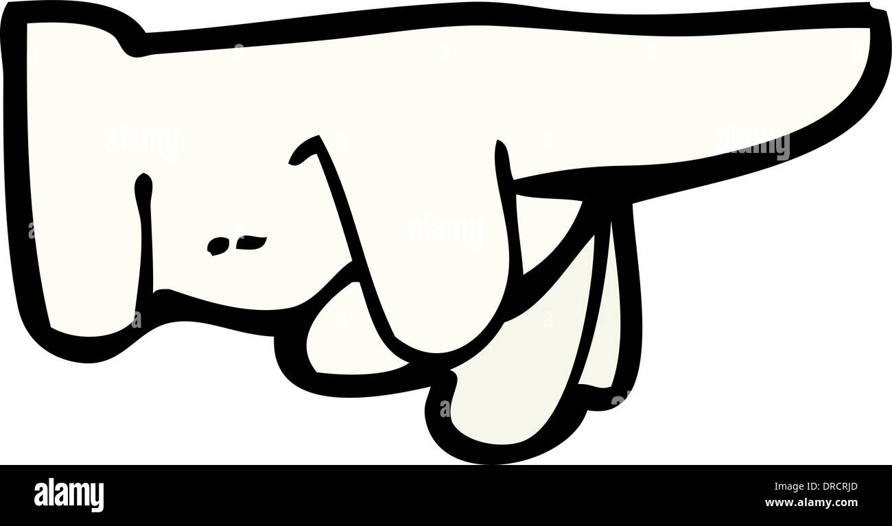 cartoon pointing hand Stock Vector Image & Art - Alamy