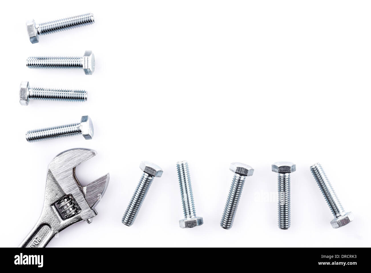 Spanner and bolt Cut Out Stock Images & Pictures - Alamy