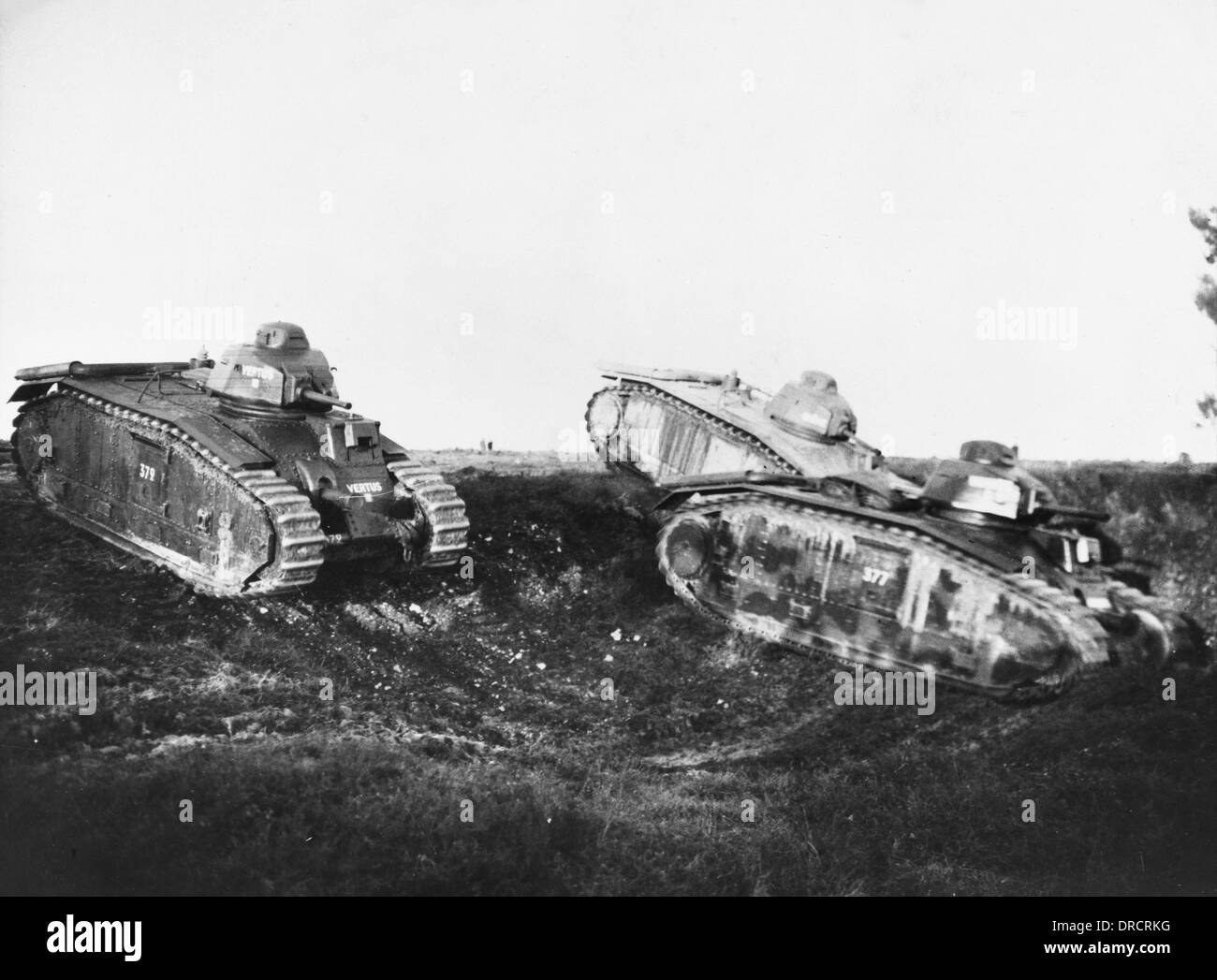 French tanks WWII Stock Photo - Alamy