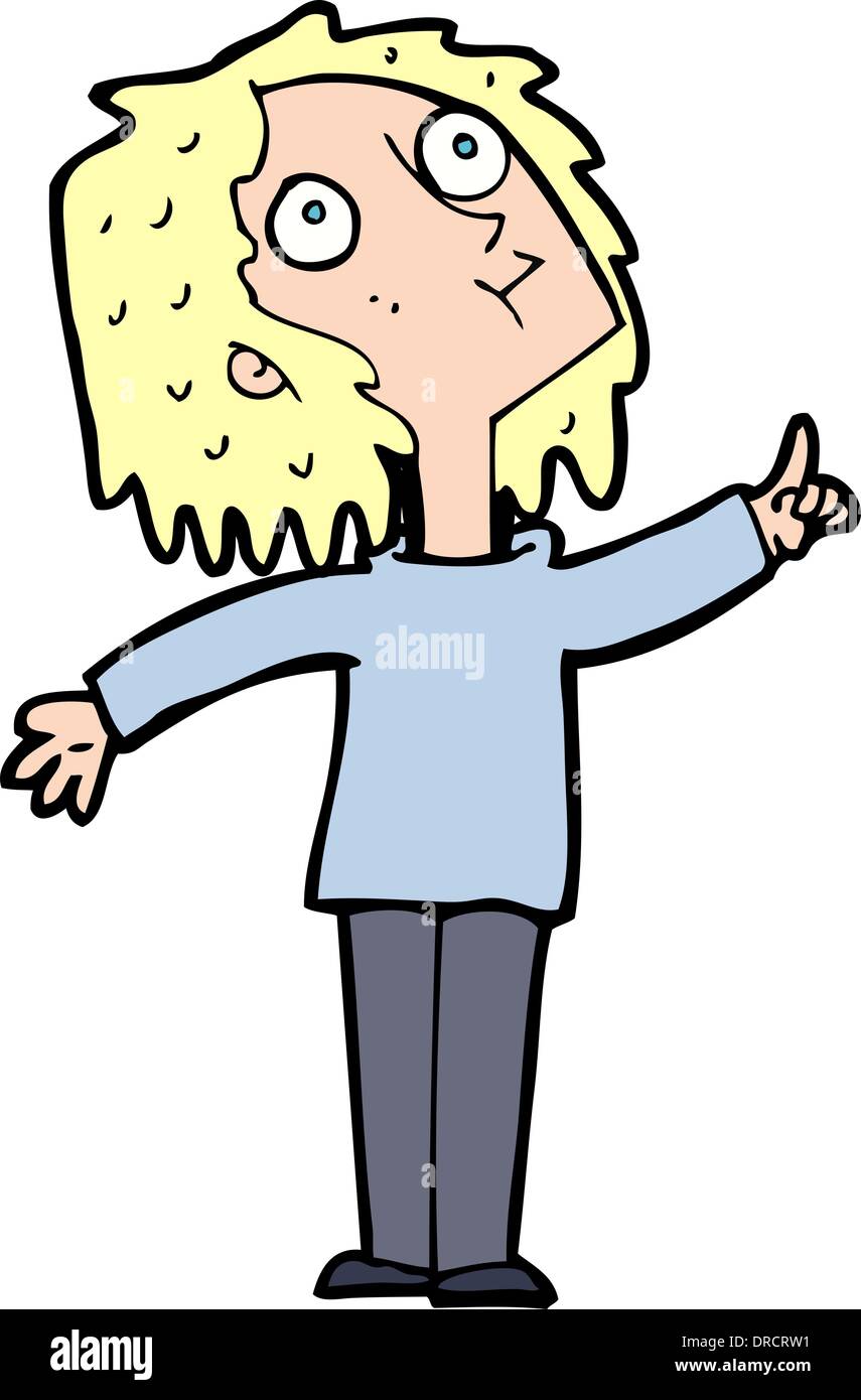 cartoon curious woman Stock Vector Image & Art - Alamy