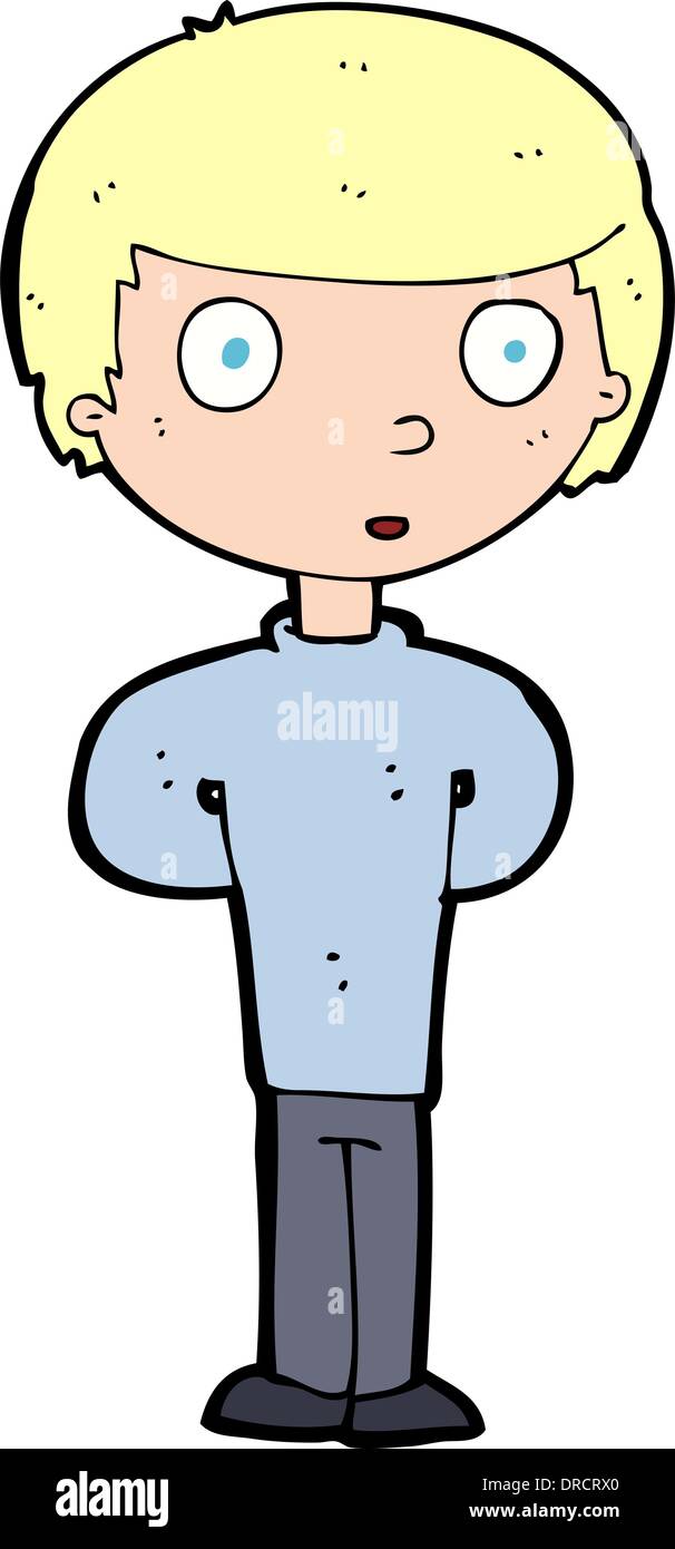cartoon curious boy Stock Vector Image & Art - Alamy