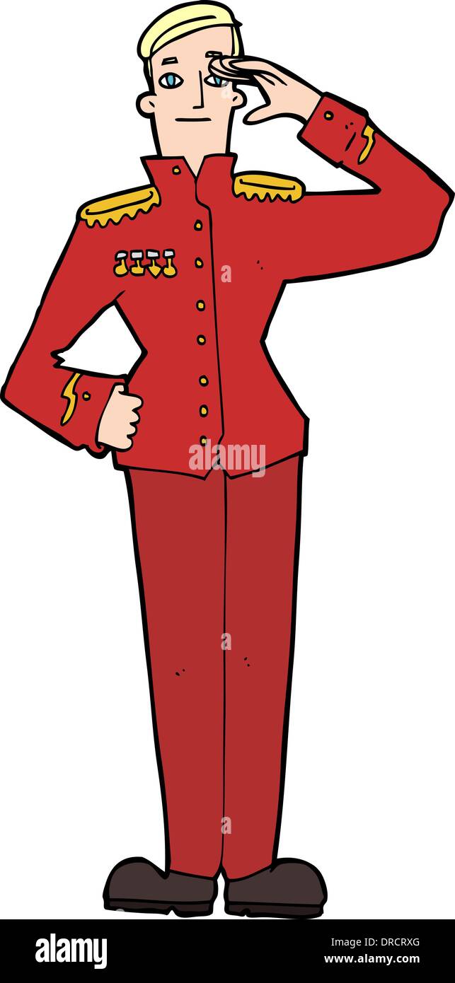 Cartoon military man in dress hi-res stock photography and images - Alamy
