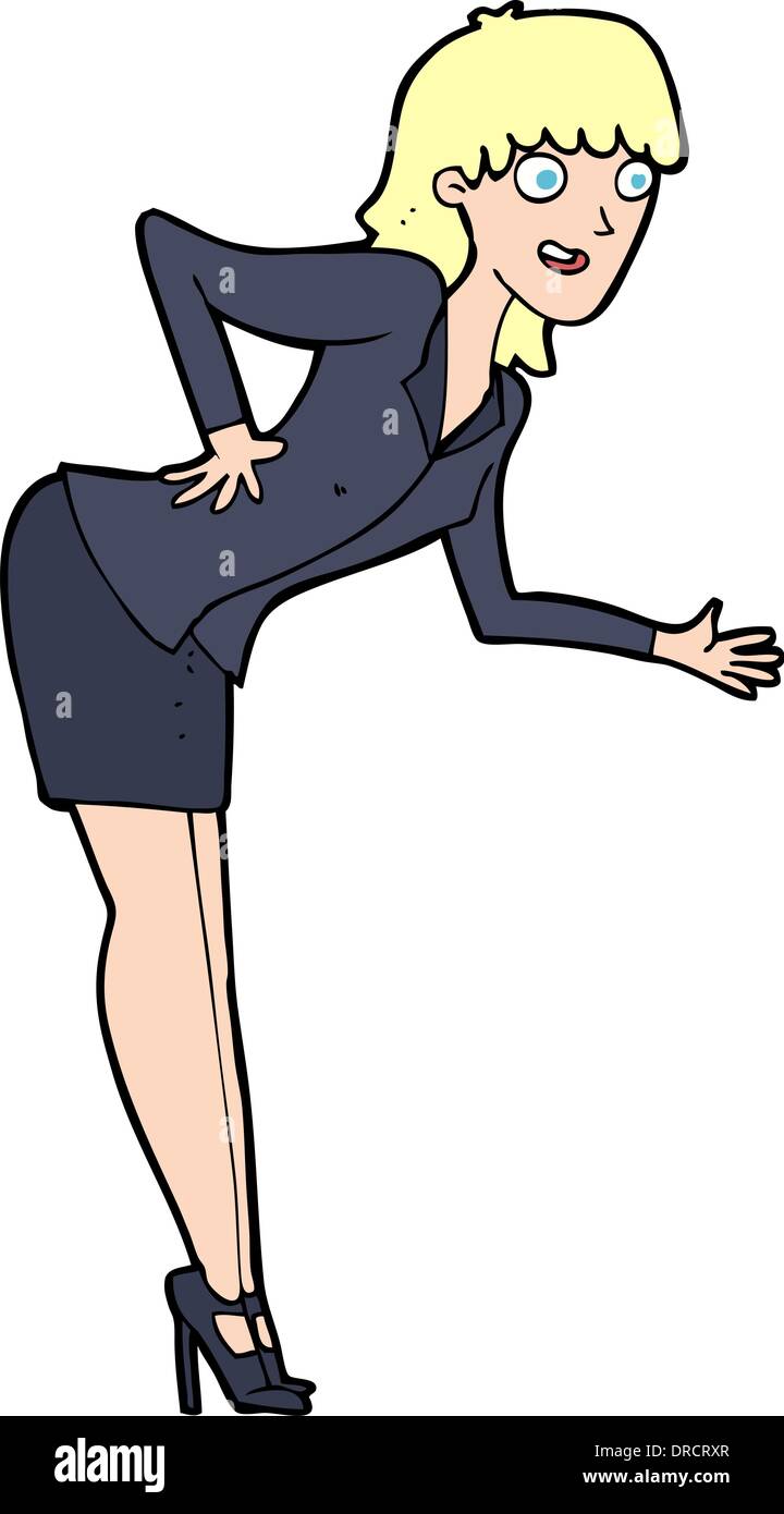 cartoon businesswoman explaining Stock Vector Image & Art - Alamy