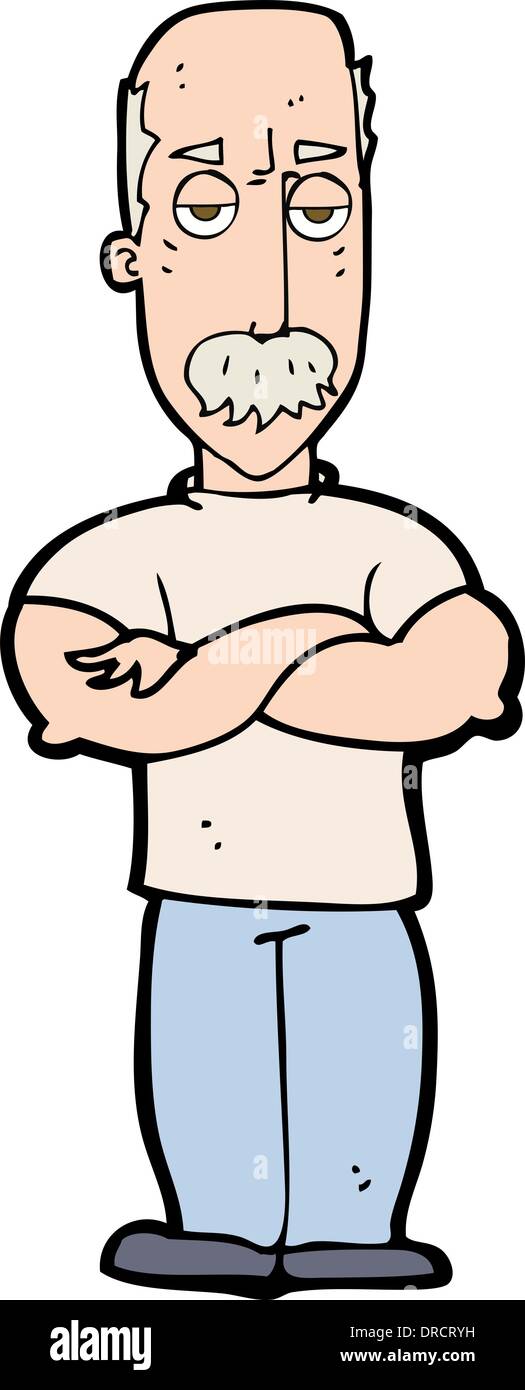 cartoon angry man with mustache Stock Vector Image & Art - Alamy