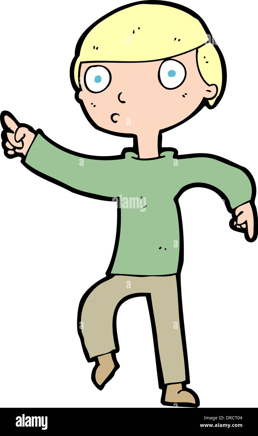 cartoon boy pointing Stock Vector Image & Art - Alamy