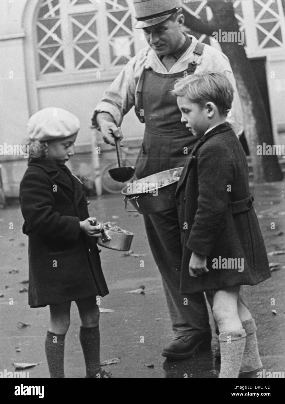 French child food Black and White Stock Photos & Images - Alamy