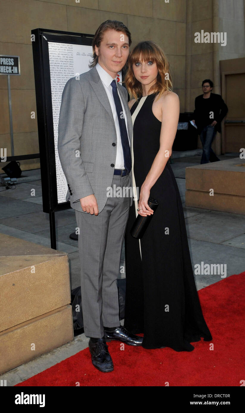 Paul Dano, Zoe Kazan The Los Angeles premiere of Ruby Sparks, held at ...