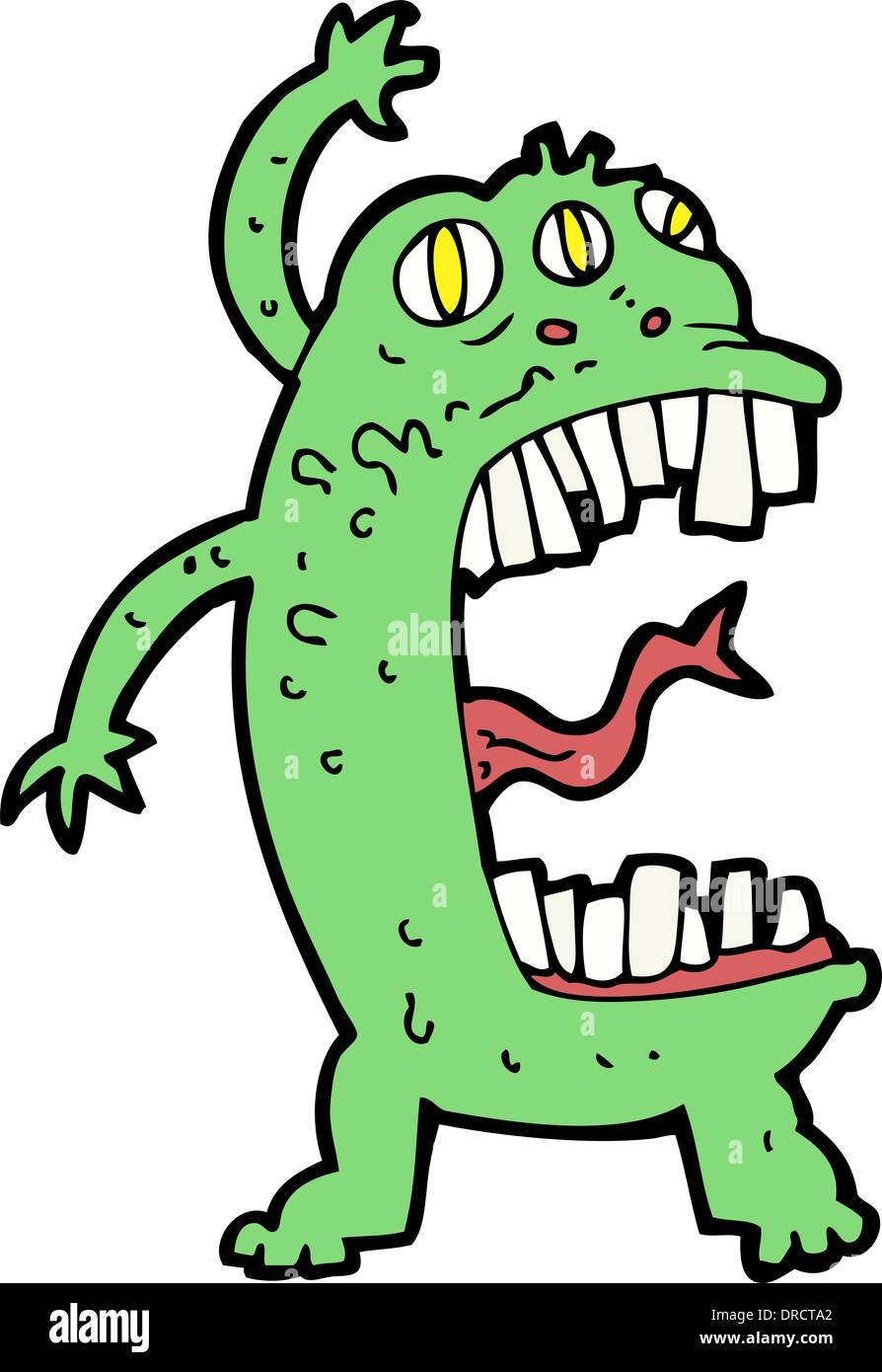 cartoon crazy monster Stock Vector Image & Art - Alamy
