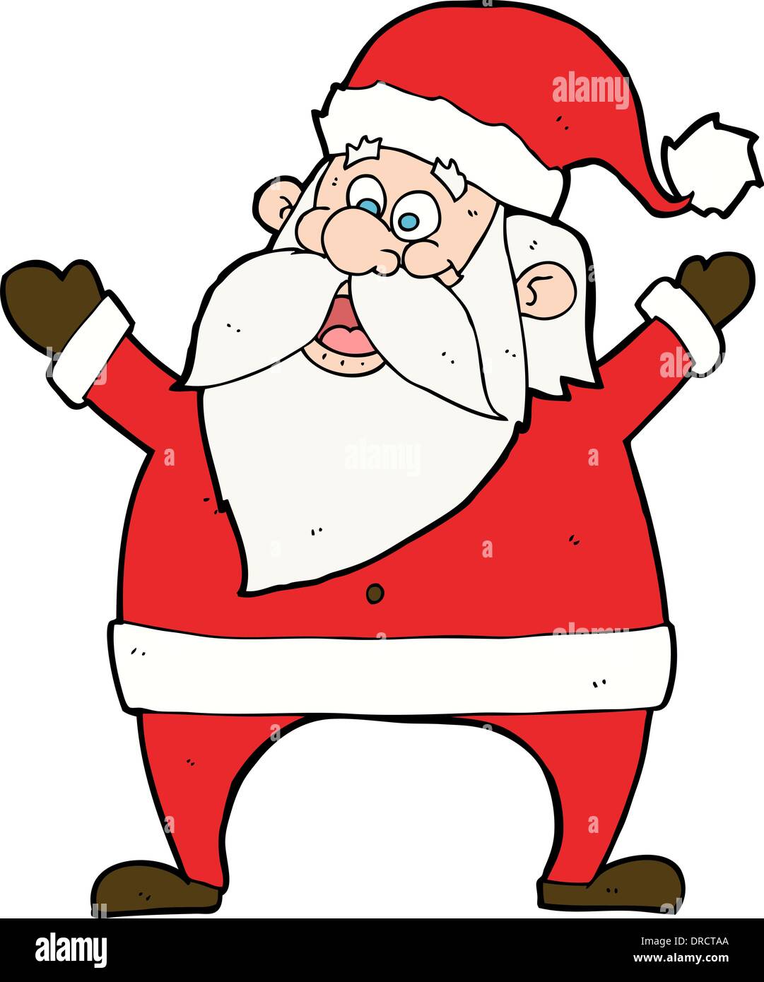 jolly santa cartoon Stock Vector Image & Art - Alamy