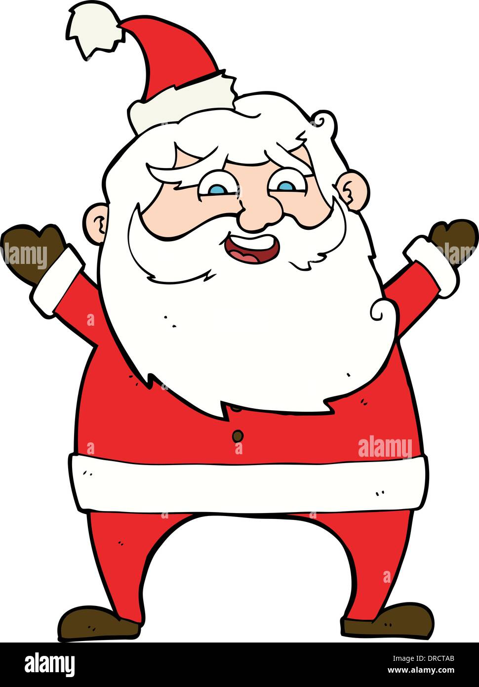 jolly santa cartoon Stock Vector Image & Art - Alamy