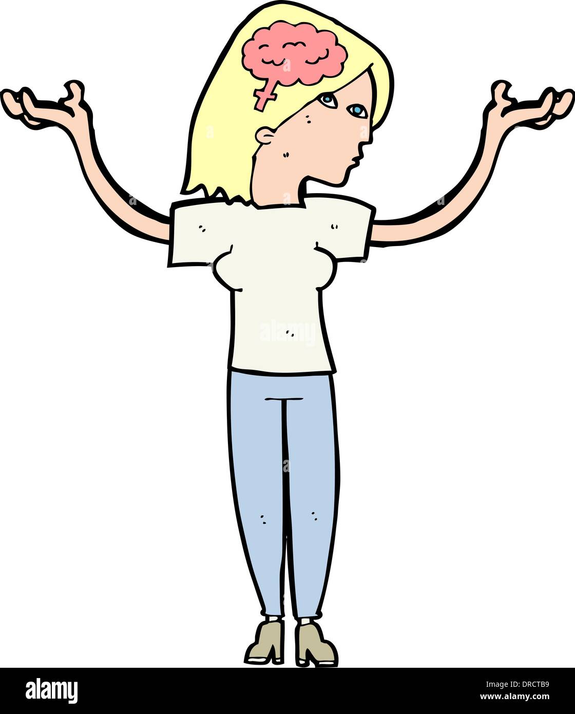 cartoon intelligent woman Stock Vector Image & Art - Alamy