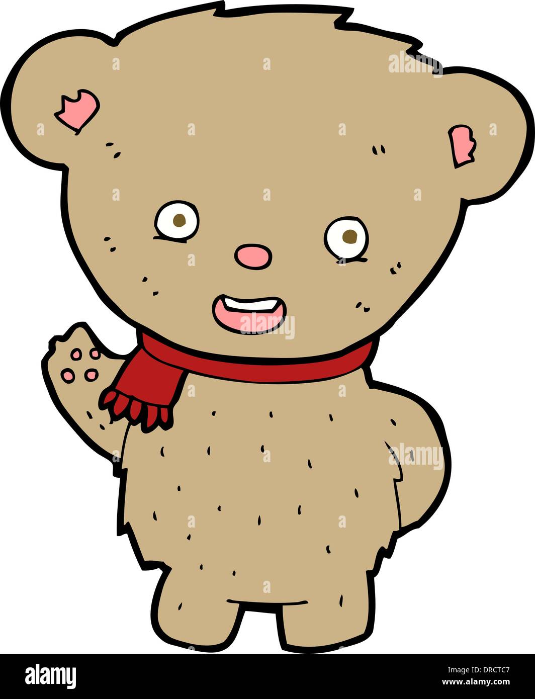 cartoon teddy bear waving Stock Vector Image & Art - Alamy