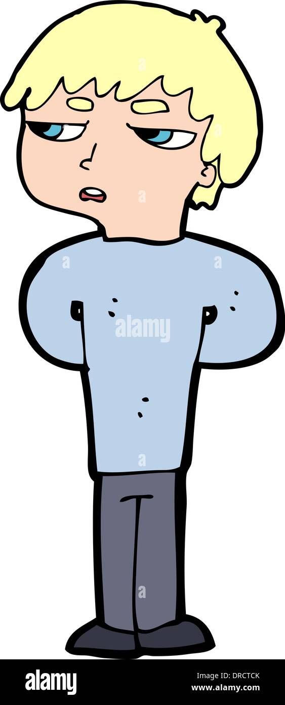 cartoon antisocial boy Stock Vector Image & Art - Alamy