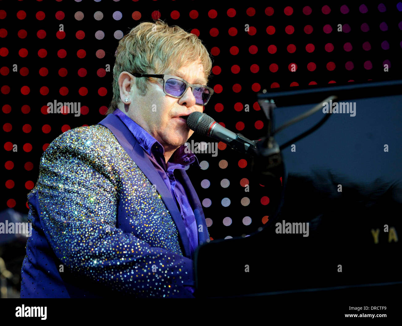 Elton John performing at Tussling Castle Bavaria, Germany - 18.07.12 ...