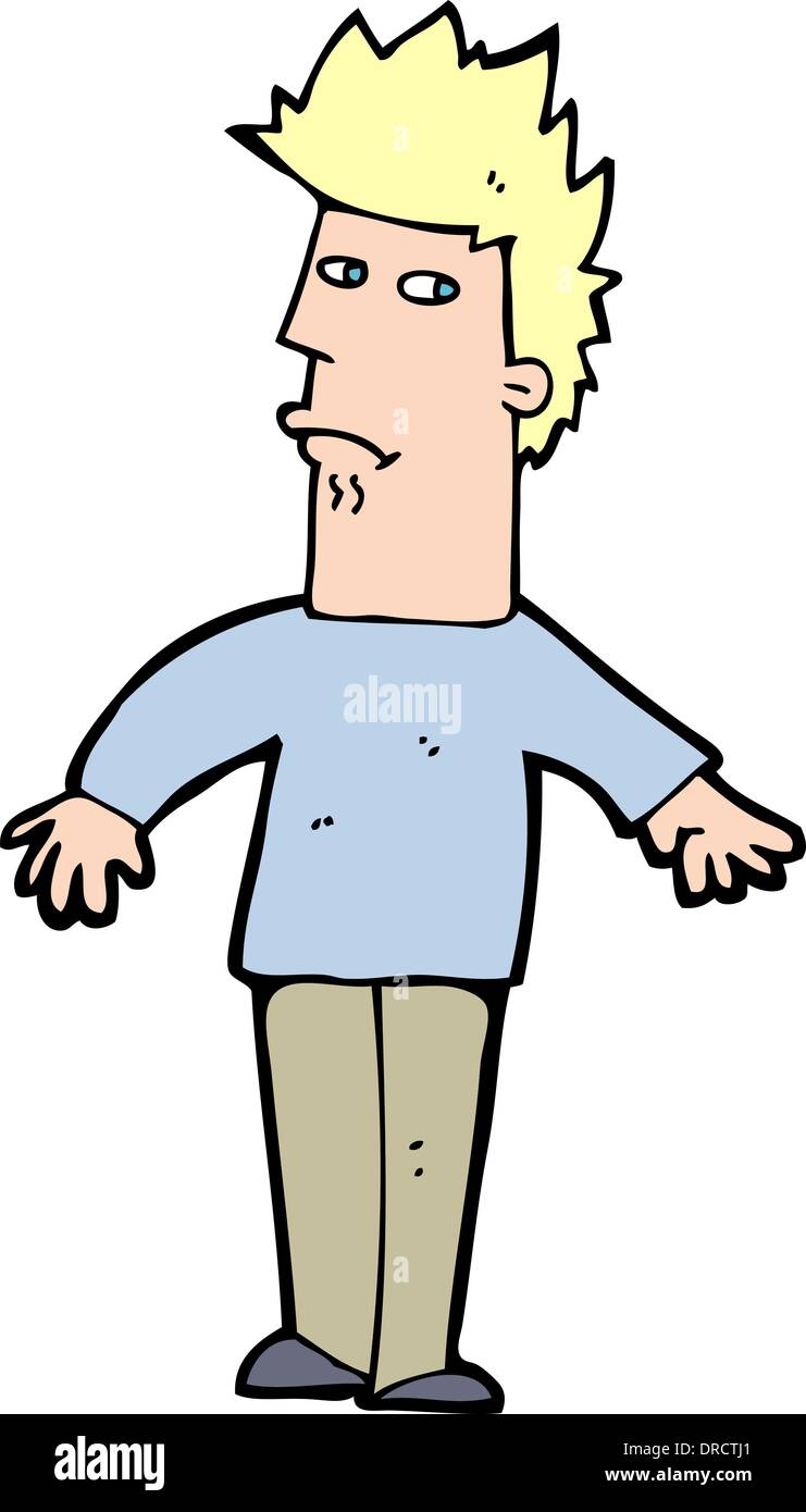 cartoon worried man Stock Vector Image & Art - Alamy