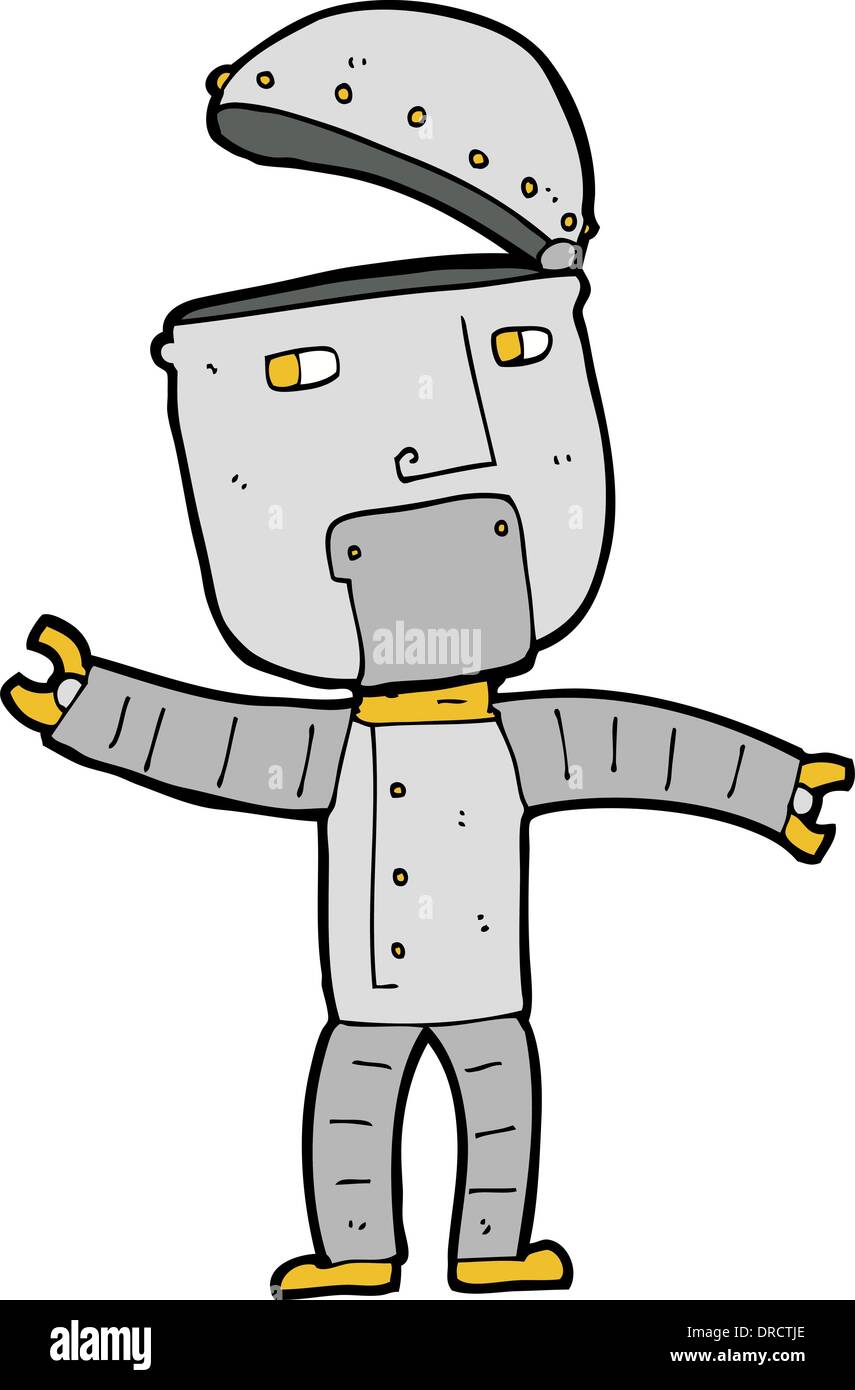 cartoon funny robot Stock Vector Image & Art - Alamy