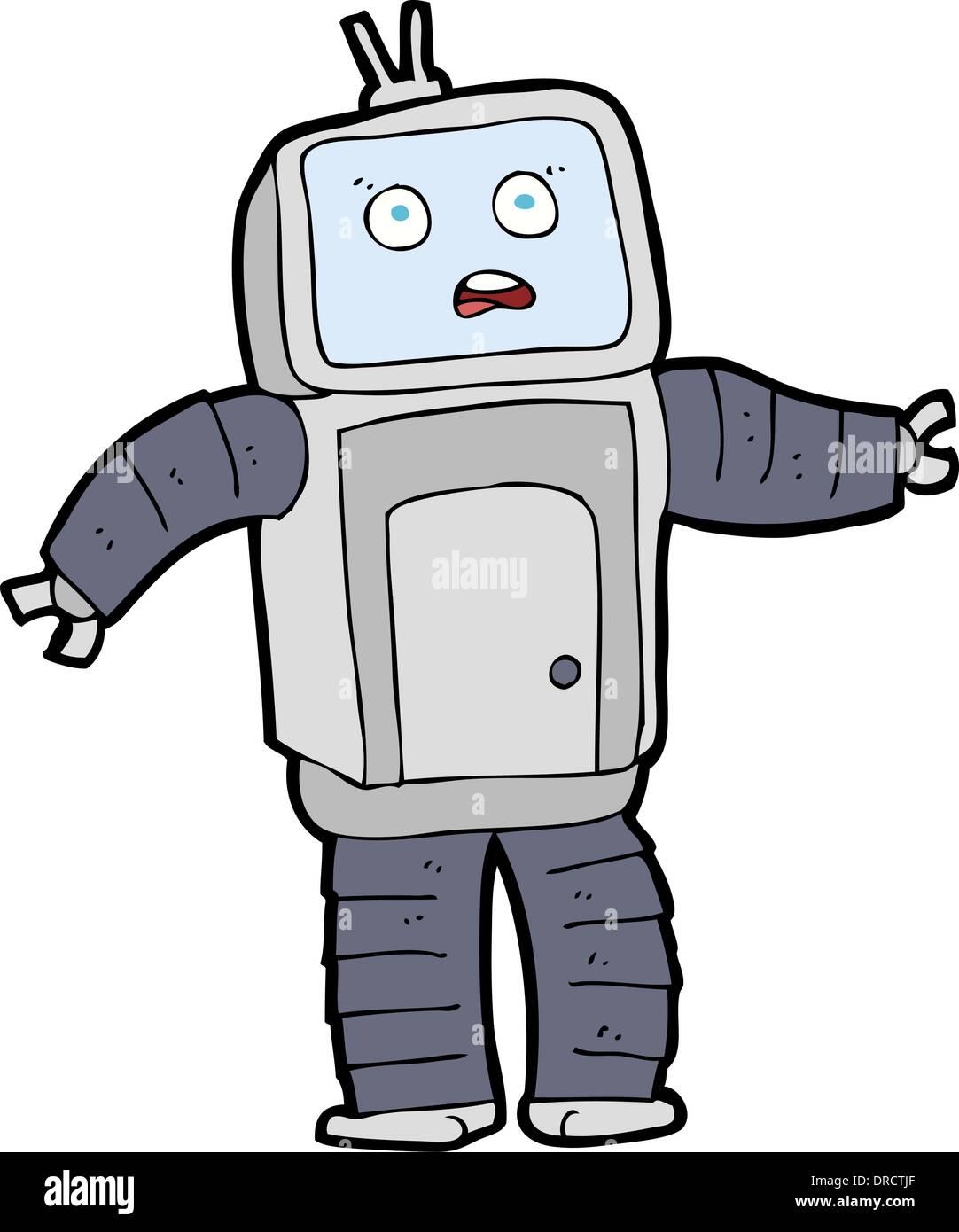 cartoon funny robot Stock Vector Image & Art - Alamy