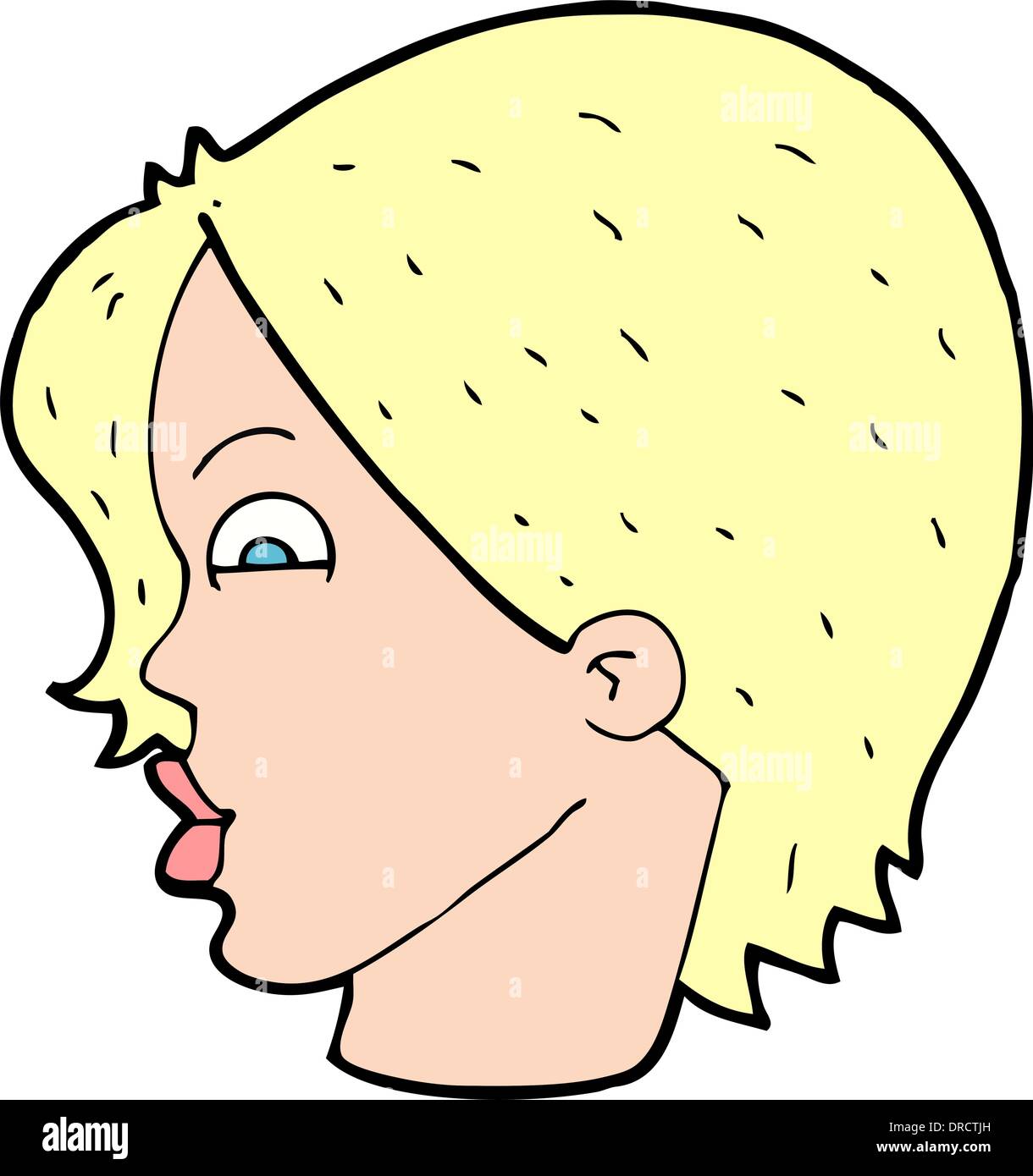 cartoon female face Stock Vector Image & Art - Alamy