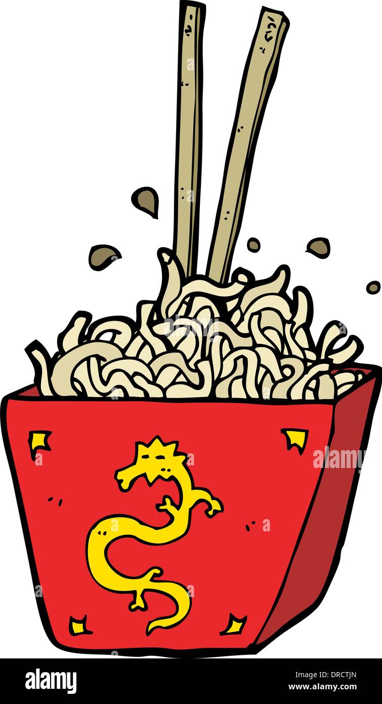 cartoon noodles in box Stock Vector Image & Art - Alamy